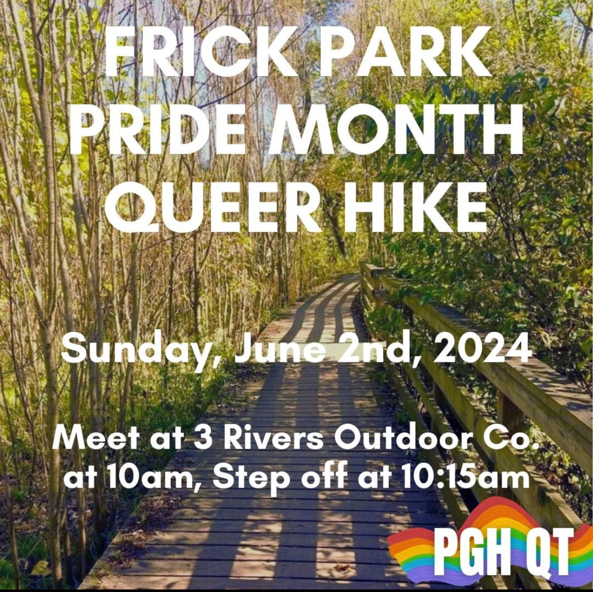 Pittsburgh Queer the Trail Hiking Meetup – 3 Rivers Outdoor Co